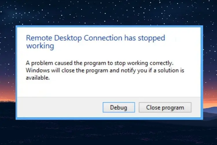 Lỗi A problem caused the program to stop working correctly là gì?