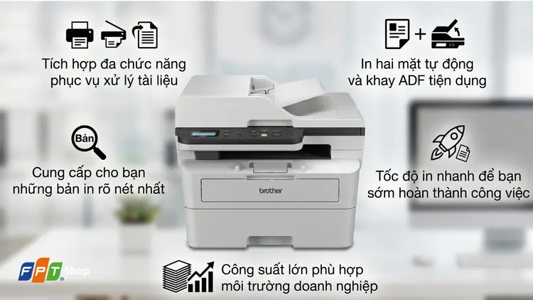 Máy in đa chức năng Brother DCP-B7640DW chính hãng, giá rẻ