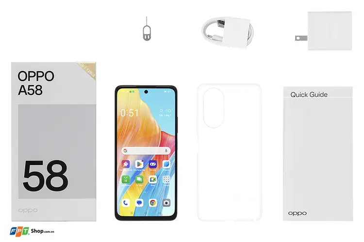 OPPO A58 8GB/128GB - Chính hãng, giá rẻ, có trả góp