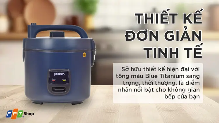 Nồi cơm điện lòng niêu Goldsun GRC5046 | Chính hãng, giá rẻ