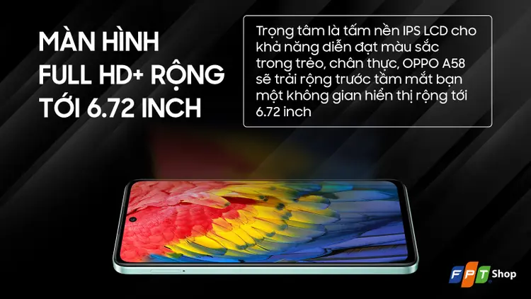 OPPO A58 8GB/128GB - Chính hãng, giá rẻ, có trả góp