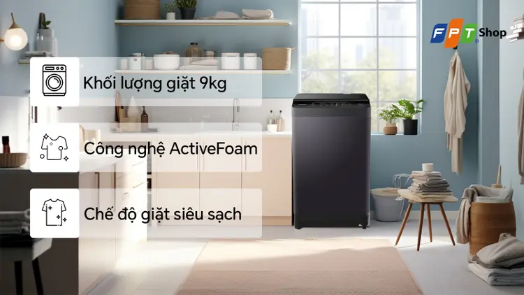 Panasonic 9 kg NA-F90S10BRV chính hãng, giá rẻ