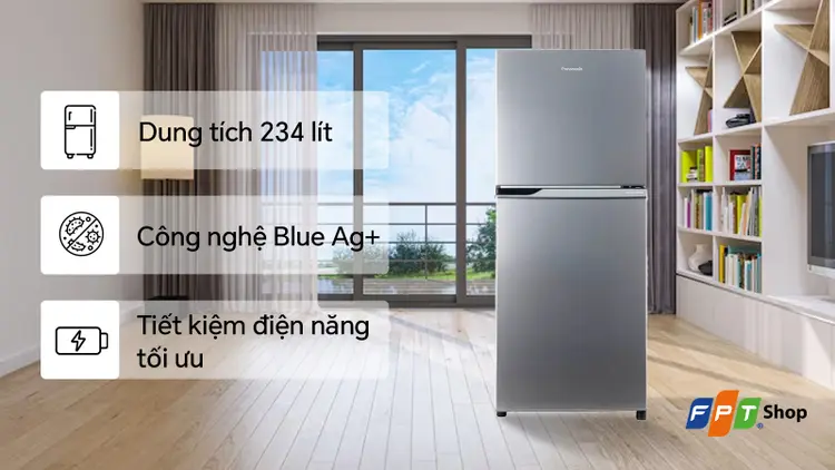 Panasonic Inverter 234 lít NR-TV261APSV chính hãng, giá rẻ