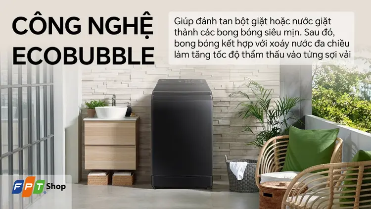 Máy giặt Samsung Ecobubble Inverter 10.5 kg WA10CG5745BDSV