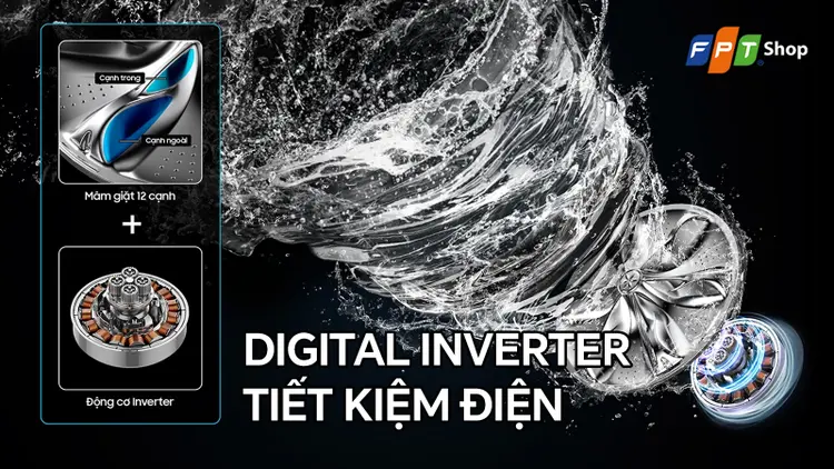 Máy giặt Samsung Ecobubble Inverter 10.5 kg WA10CG5745BDSV
