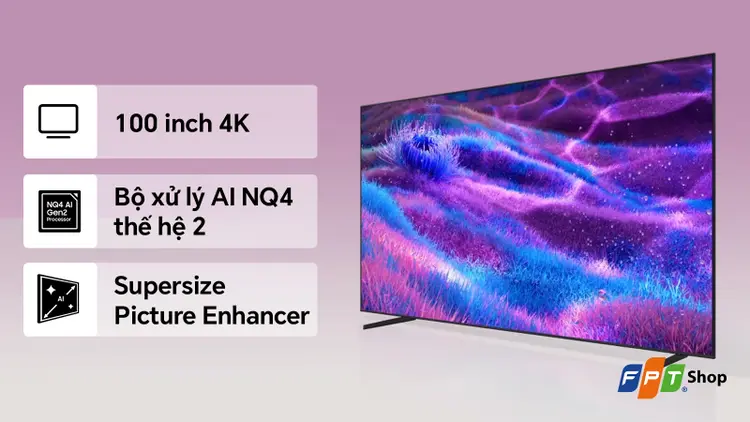 Tivi Samsung QA100QN80F 100 inch 4K giá rẻ, góp 0%
