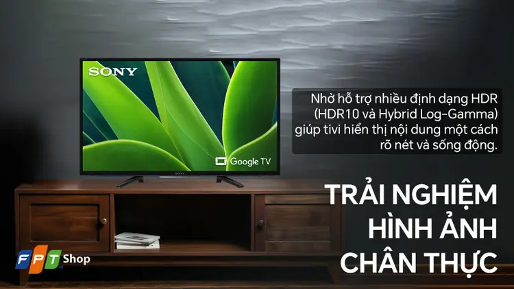 Sony Google TV 32 inch HD KD-32W830K chính hãng, giá rẻ