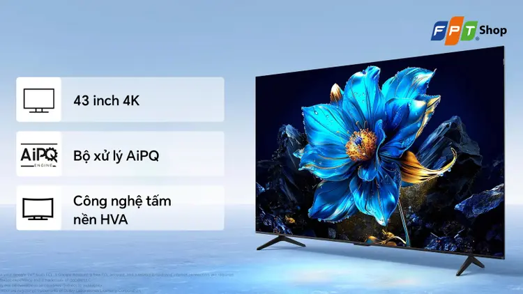 Google Tivi TCL P7K 4K UHD - Giá giảm sốc, góp 0%