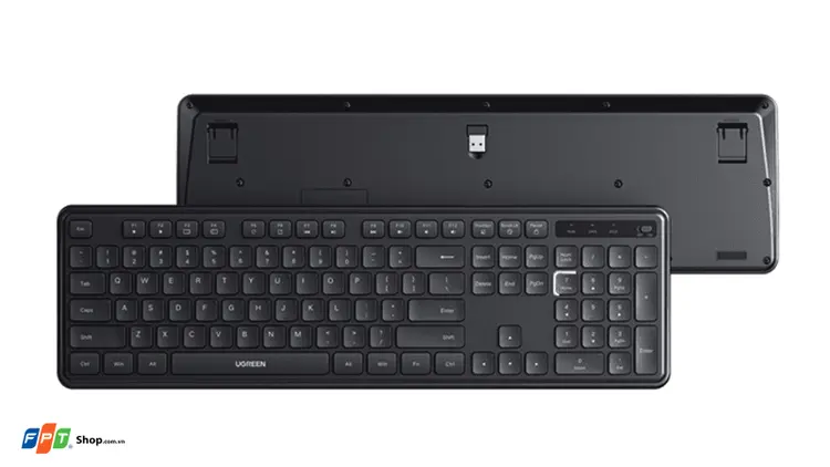 Bàn phím không dây Ugreen K331| Mỏng nhẹ, thao tác êm ái