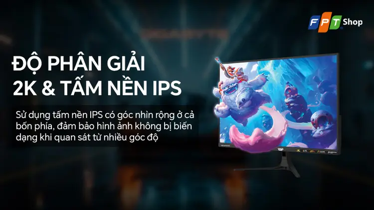 Màn hình Gaming VSP G2710Q1/27 inch 2K /IPS 100Hz chính hãng, giá rẻ