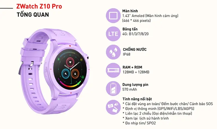 Đồng hồ Zwatch Z10 Pro chính hãng, giá rẻ