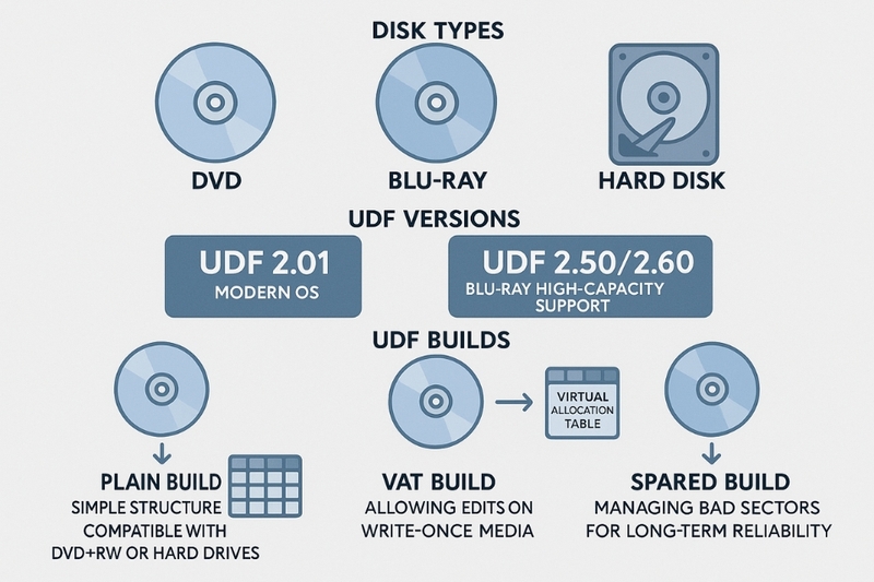 File UDF là gì? Khám phá hệ thống tệp tin quan trọng của đĩa quang