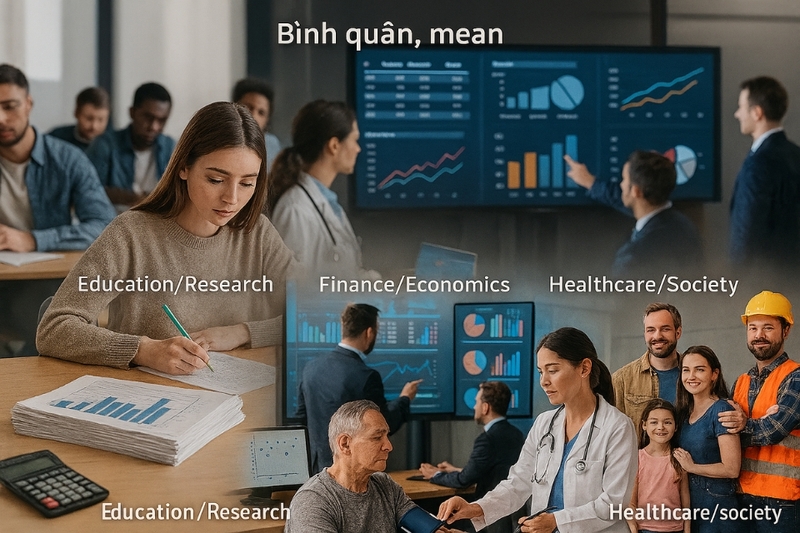 Bình quân là gì? Ứng dụng của số bình quân trong các lĩnh vực