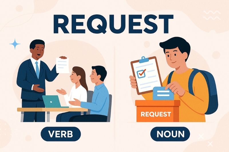 Request là gì? Ý nghĩa, cấu trúc và phân biệt với ask, order, require
