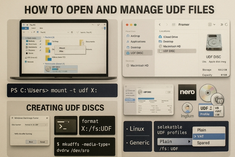 File UDF là gì? Khám phá hệ thống tệp tin quan trọng của đĩa quang
