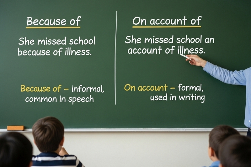 On account of là gì? Ý nghĩa, cấu trúc và cách dùng chính xác trong ...