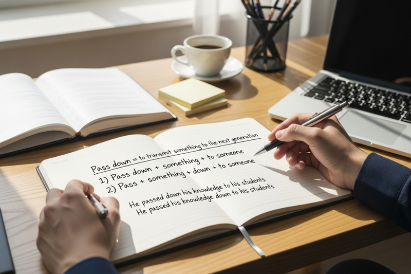 Pass down là gì trong tiếng Anh? Nghĩa chuẩn, cách dùng đúng