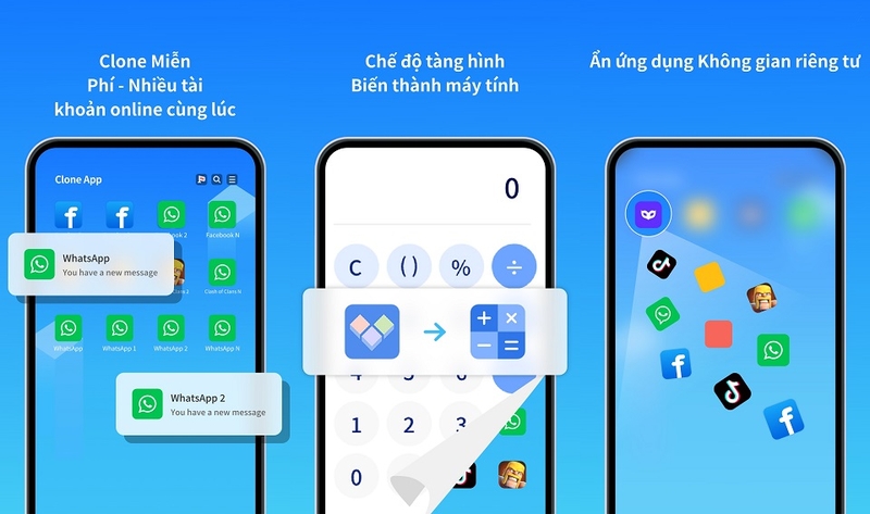 Clone App-Parallel Dual Space - Ứng dụng nhân bản đa tài khoản