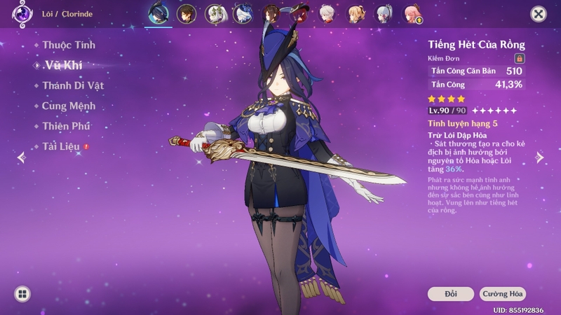 Tìm hiểu Clorinde: Sức mạnh, cách build và đội hình phù hợp