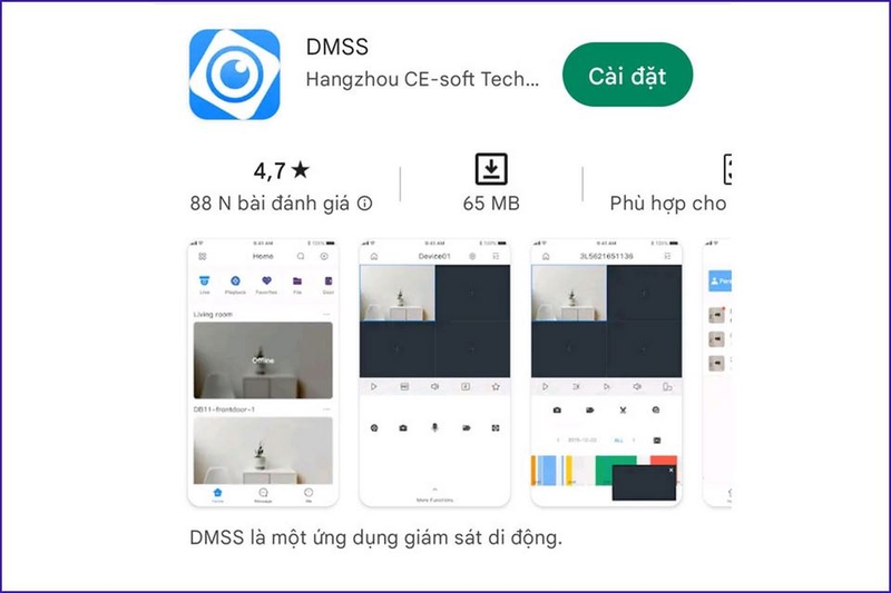 DMSS – Ứng dụng giám sát và quản lý an ninh di động kỹ thuật số Digital ...