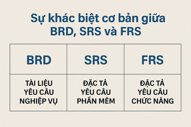 FRS là gì? Khai thác cặn kẽ nội dung và vai trò của tài liệu FRS, BRD, SRS