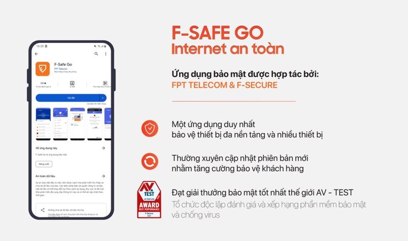 Phần mềm F-Safe Go | Bảo mật an toàn, toàn diện, giá ưu đãi