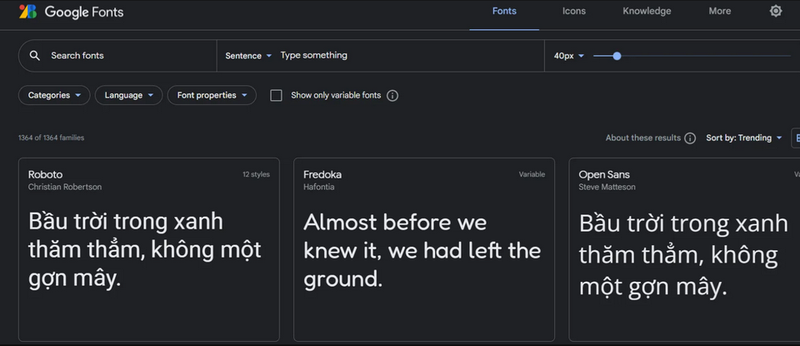Google Fonts Roboto – Khám phá đặc điểm và tính ứng dụng đặc trưng của bộ font chữ Google