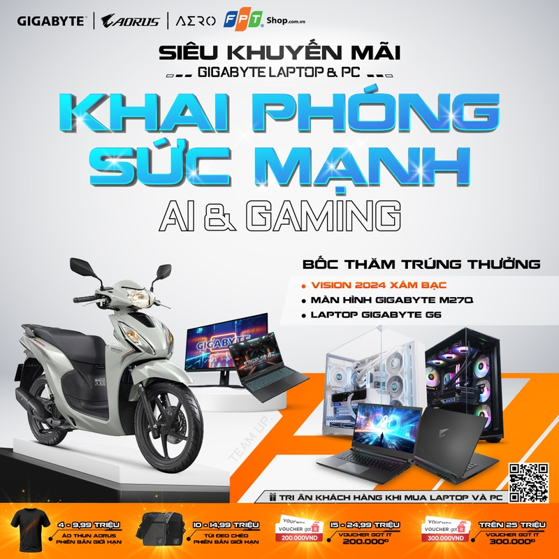 Mua Laptop GIGABYTE - Nhận ngay voucher Gotit 200.000đ & Cơ hội trúng ...