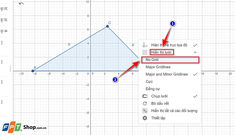 Cách sao chép hình từ Geogebra Online sang tài liệu Word