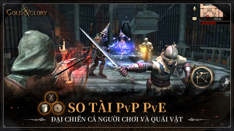 Tải Gold and Glory: Khám phá ngục tối, giết quái vật đầy hấp dẫn