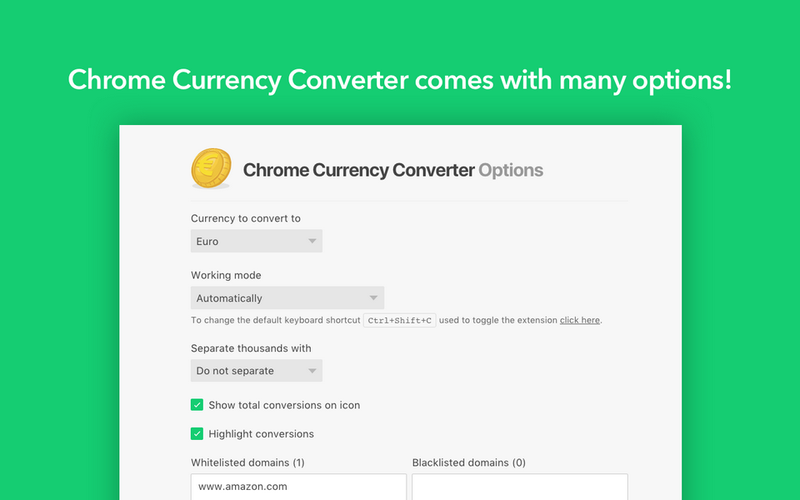 Chrome Currency Converter – Công cụ chuyển đổi các loại tiền tệ khác ...