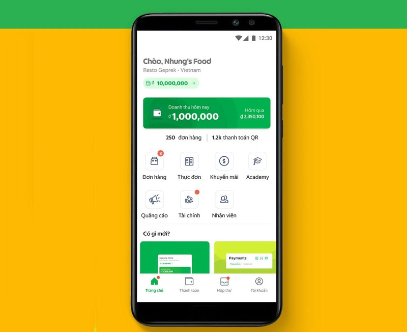 Grab Merchant: Ứng dụng quản lý dành cho các đối tác của Grab