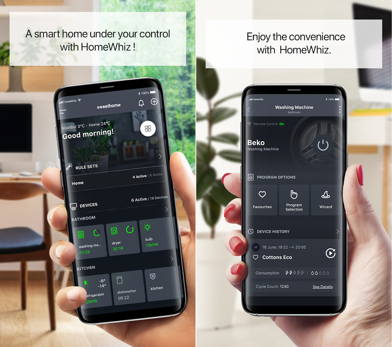 Tìm hiểu ứng dụng HomeWhiz Beko, kết nối máy giặt Beko với smartphone