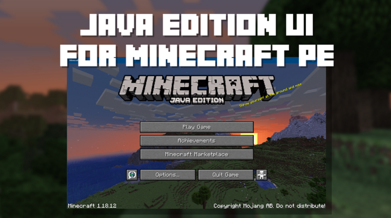 Tải Java Edition UI For Minecraft: Bí quyết tùy chỉnh giao diện người dùng linh hoạt
