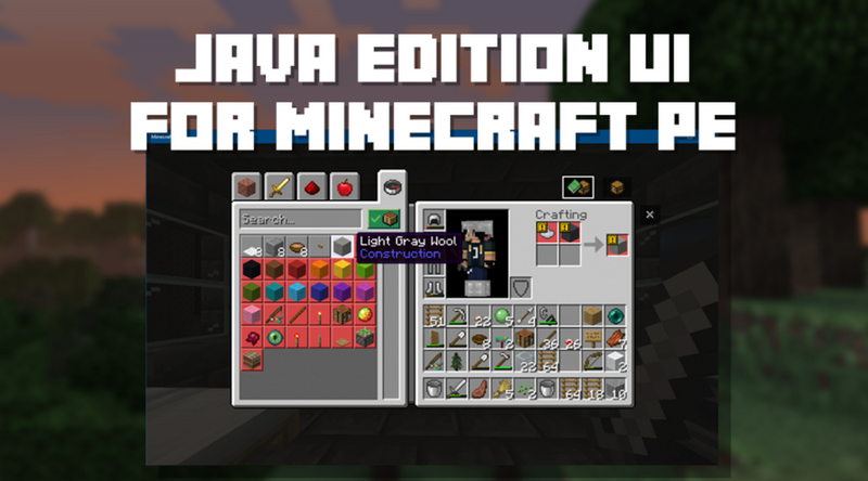 Tải Java Edition UI For Minecraft: Bí quyết tùy chỉnh giao diện người dùng linh hoạt