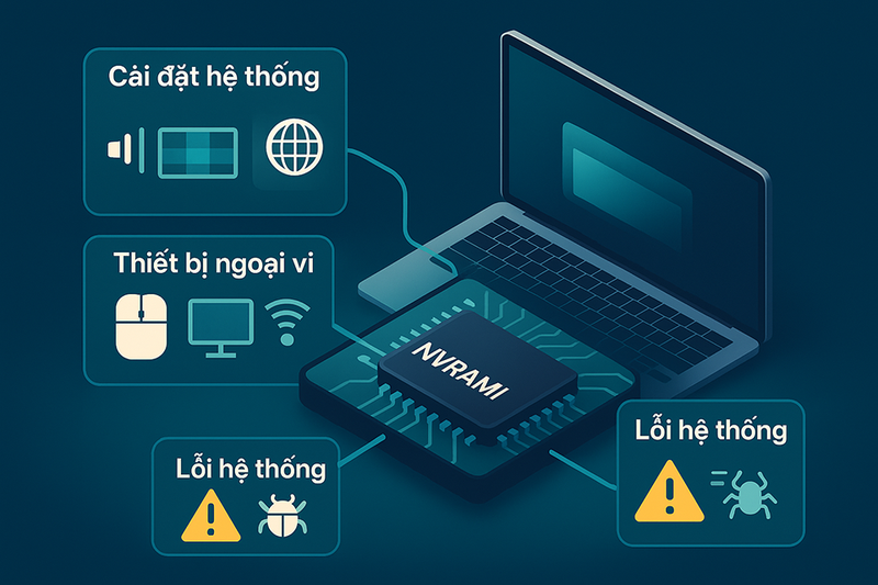 NVRAM PRAM là gì? Tìm hiểu chi tiết về bộ nhớ quan trọng nhất trên máy Mac
