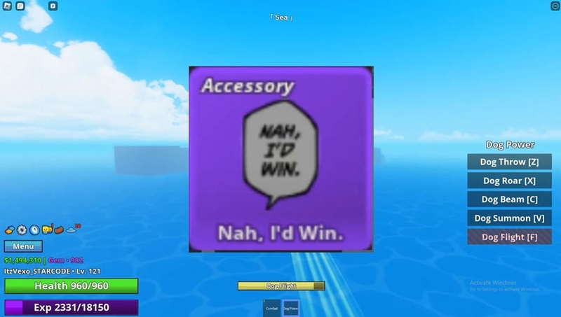 Nah I'd Win trong Meme Sea: Bí mật về phụ kiện mạnh nhất trò chơi