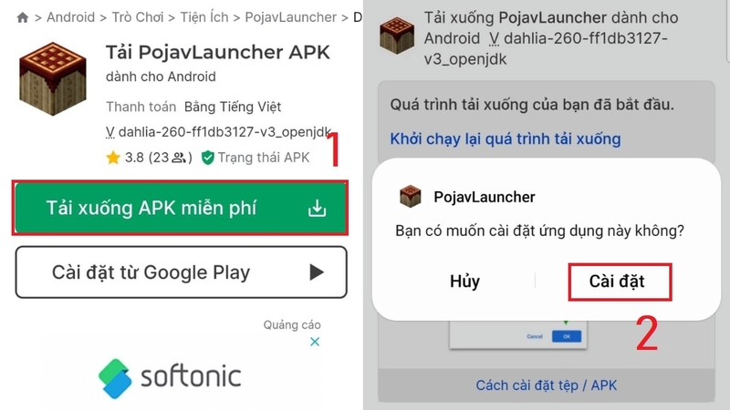 Cách tải PojavLauncher để chơi Minecraft Java Edition 2024