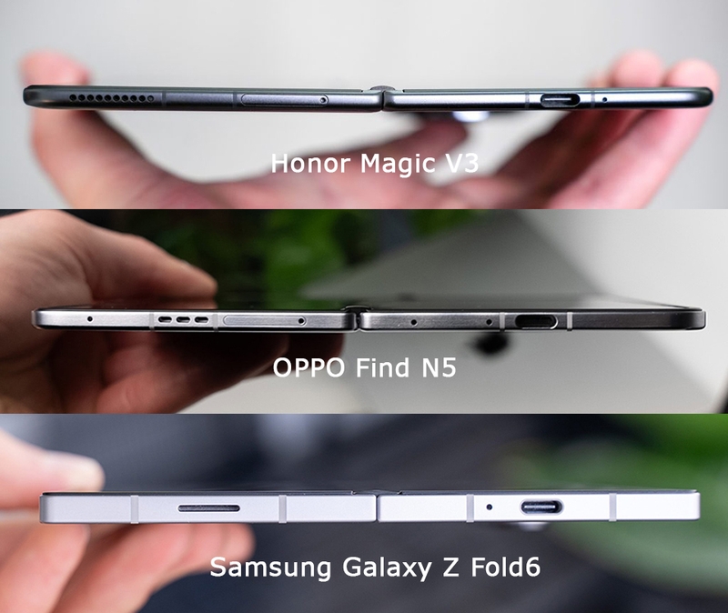 So sánh Honor Magic V3, OPPO Find N5 và Samsung Z Fold6: Đâu là chiếc ...