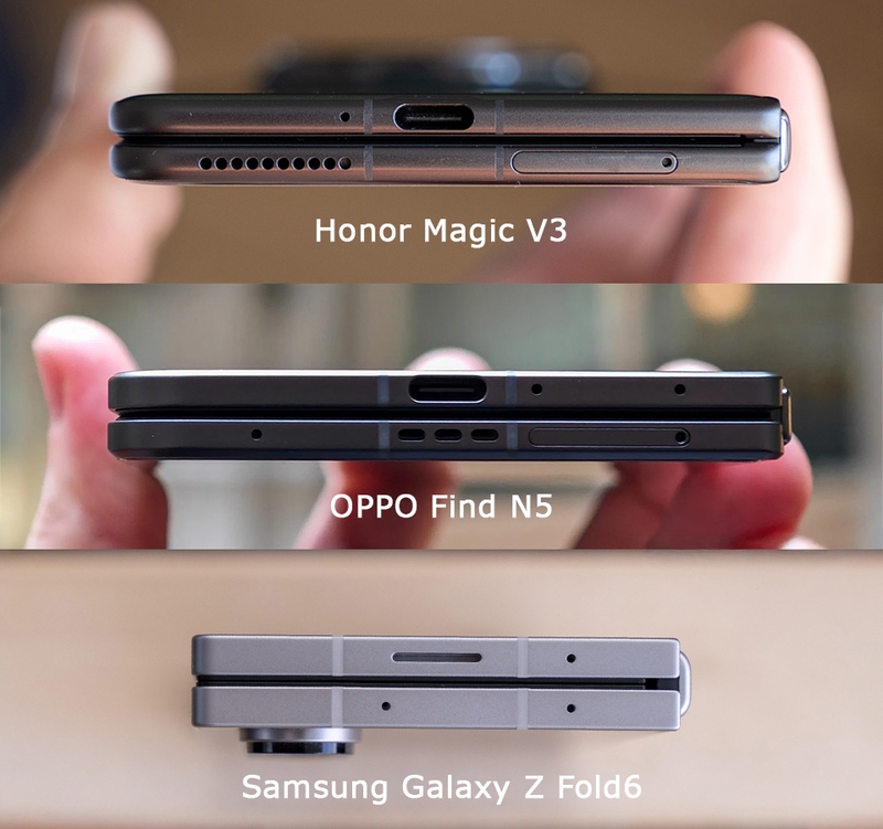 So sánh Honor Magic V3, OPPO Find N5 và Samsung Z Fold6: Đâu là chiếc ...