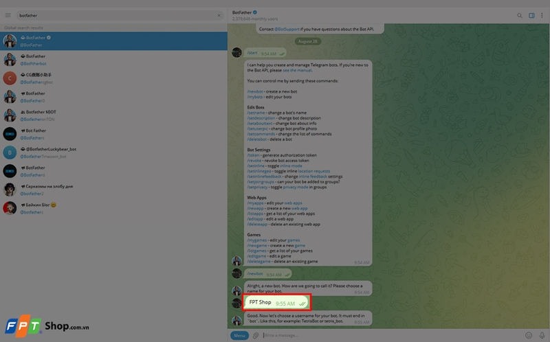Hướng dẫn chi tiết cách tạo bot telegram đơn giản