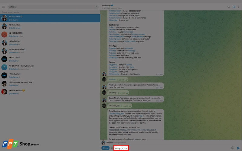 Hướng dẫn chi tiết cách tạo bot telegram đơn giản