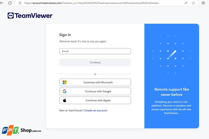 Teamviewer Web: Điều khiển máy tính từ xa mà không cần cài đặt