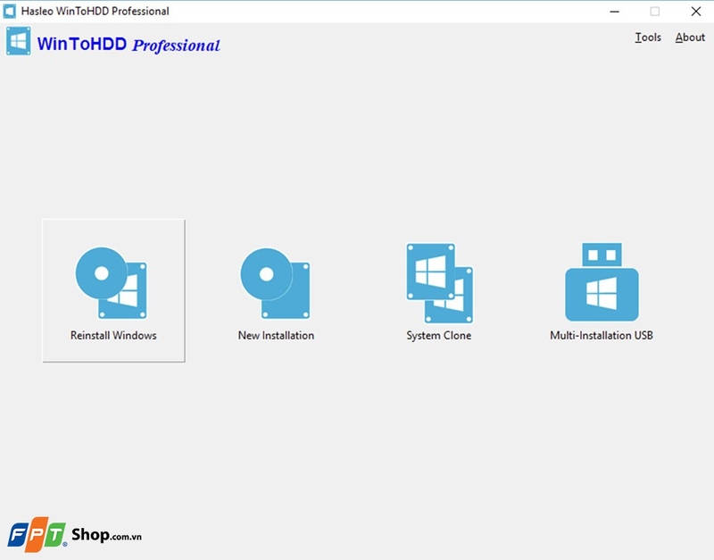 Hướng dẫn sử dụng WinToHDD để cài Windows nhanh chóng và an toàn