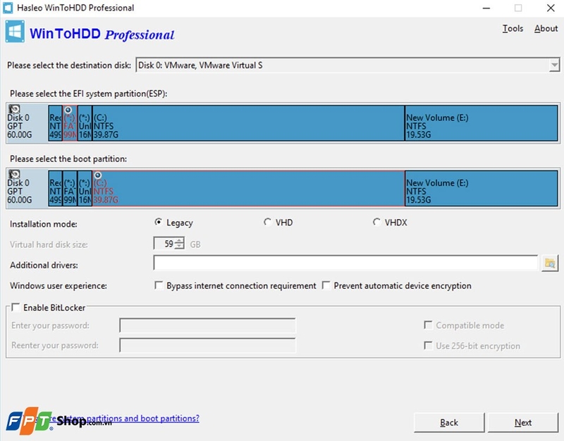 Hướng dẫn sử dụng WinToHDD để cài Windows nhanh chóng và an toàn