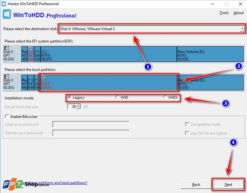 Hướng dẫn sử dụng WinToHDD để cài Windows nhanh chóng và an toàn