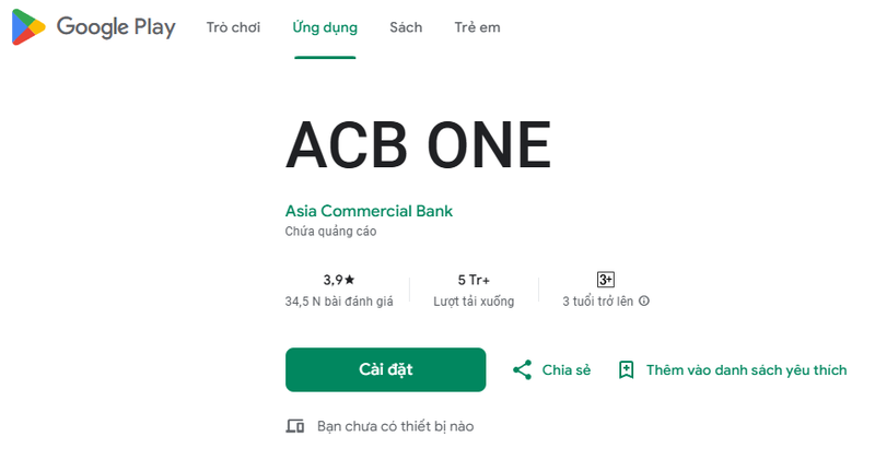 Ứng dụng ACB ONE: Ngân hàng số thông minh, tiện lợi và an toàn