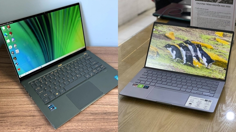 So sánh Acer Swift 5 và Asus Zenbook 14 OLED: Máy nào đáng xuống tiền?