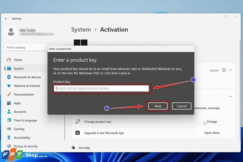 Cách active Win 11 thành công bằng key bản quyền số chính hãng