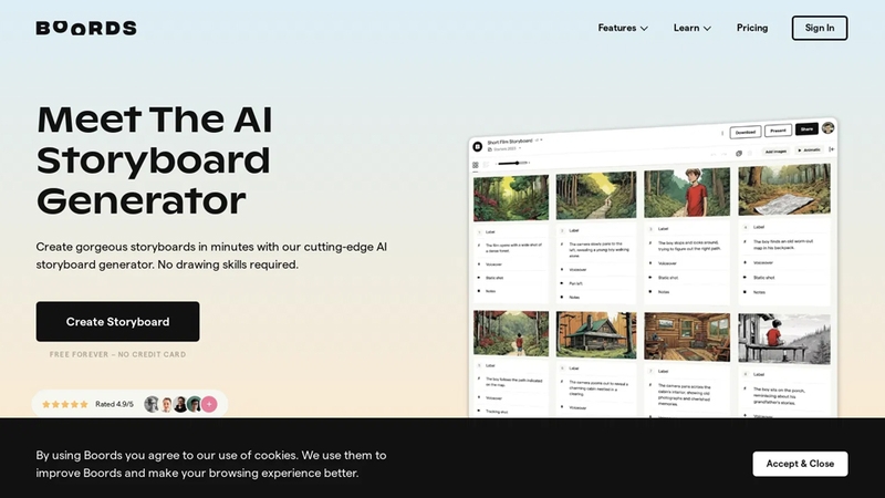 12 công cụ AI tạo storyboard online giúp hiện thực hóa kịch bản